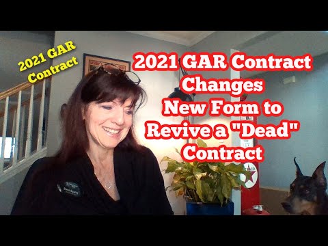2021 GAR Contract Changes: NEW Form – To Revive a Dead Contract ...