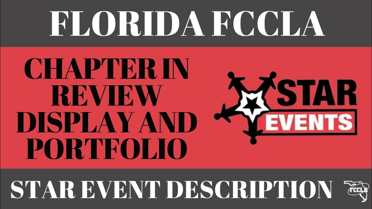 Chapter in Review Display and Portfolio STAR Event Description - Florida FCCLA