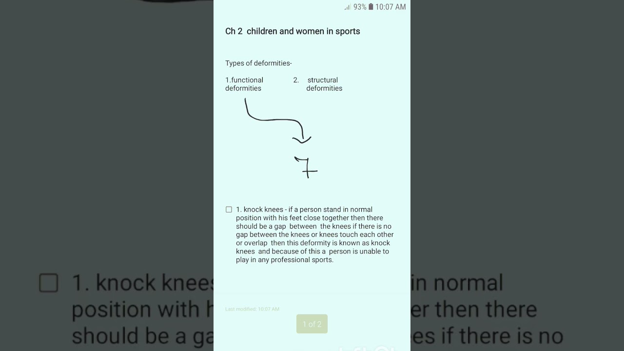 Knock Knees class 12 physical education|chapter 2 children and women in sports|#notes class12#2023