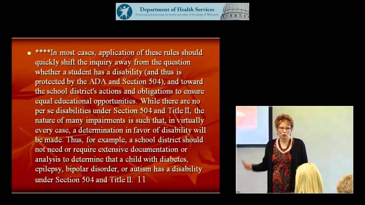 Nurses Role in Section 504 Accommodation Plans