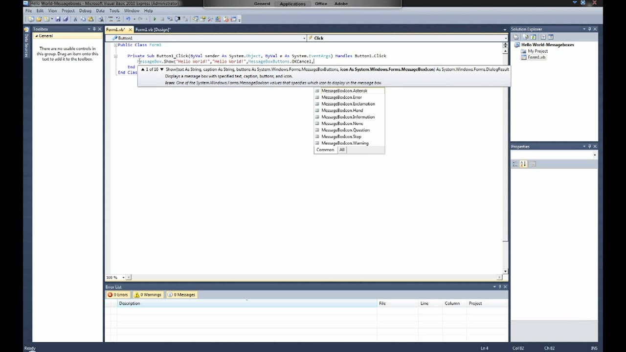 [VB.NET] Message Boxes and Input Boxes - SF [TUT]
