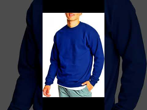 Hanes Men's Ecosmart Fleece Sweatshirt, Cotton-blend Pullover, Crewneck Sweatshirt for Men #fashion