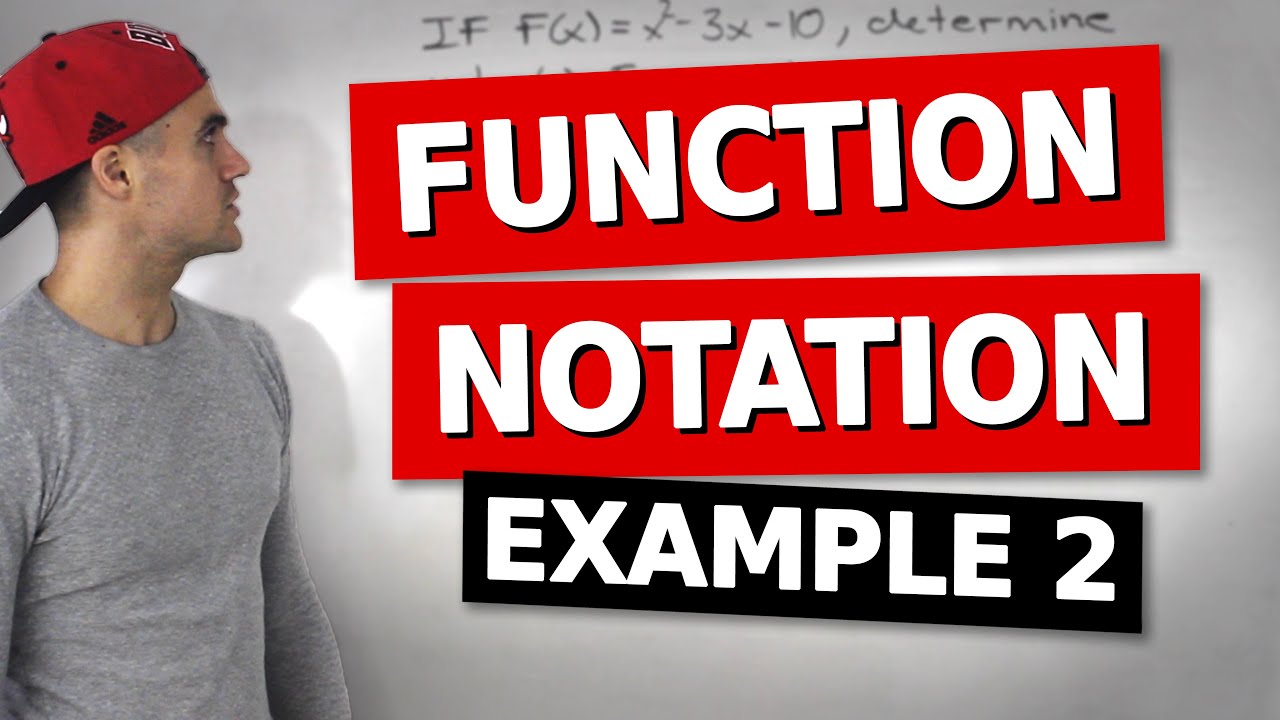 MCR3U (1.2) - Function Notation Example 2 - Grade 11 Functions