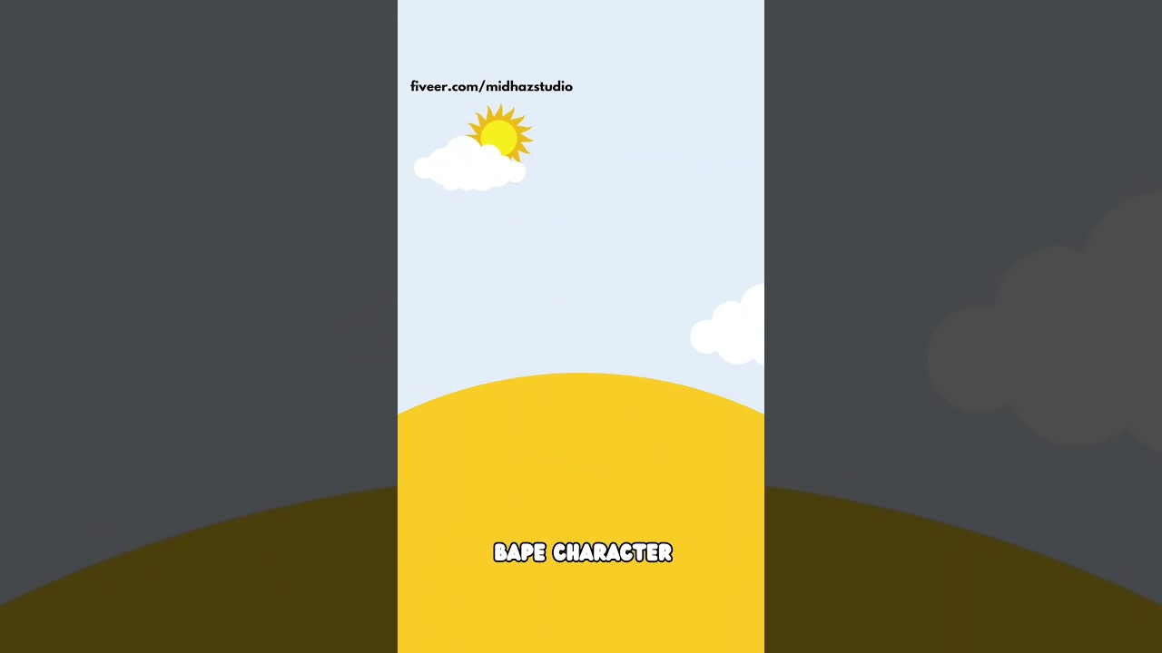 Bape Character Cartoon #sorts #cartoon #character #vector #cute #bape #mascot #illustration