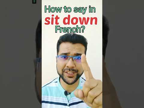 How to say "Sit down" in French language? #shorts #youtubeshorts #shortsfeed #french