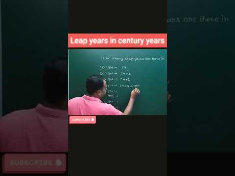 Tricks for remembering number of leap years in century years|| imp 4 all competitive exams.