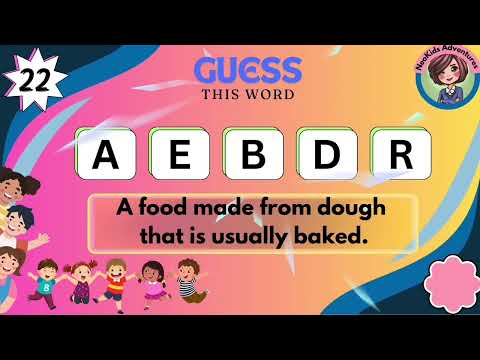 5- Letter word Challenge- Unscrambled the letters to form the right word❤️