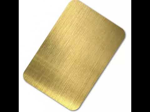 Golden stainless steel coil