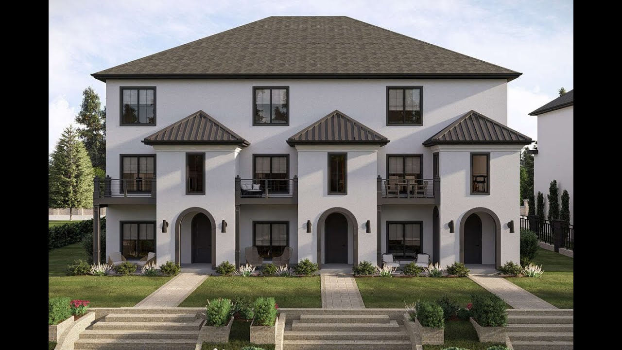 Modern Transitional Triplex Virtual Tour | Plan 963-01248