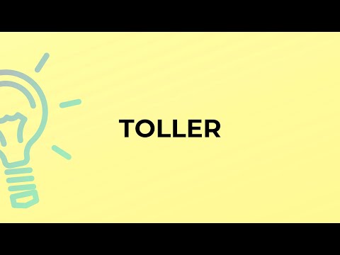 What is the meaning of the word TOLLER?