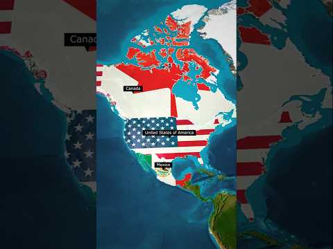 Countries of North America!! #geography #geographyfacts #northamerica #usa #canada #mexico