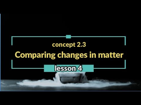 شرح درس Concept 2.3 Comparing Changes in Matter - Science 2025 - الصف ...
