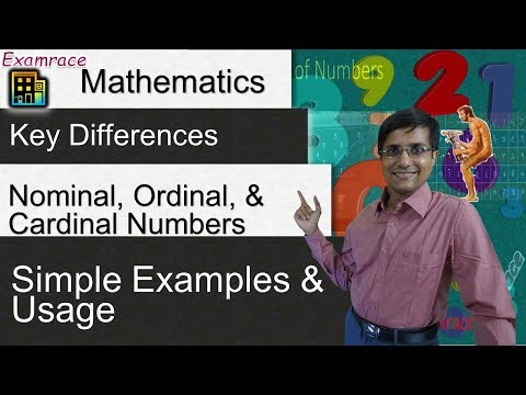 Nominal, Ordinal, and Cardinal Numbers: Key Differences with Simple Examples and Usage (IMO/NSTSE)