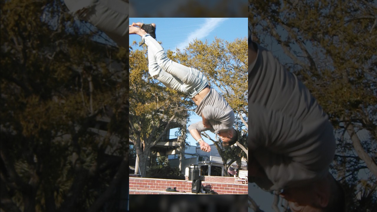 Flips on 2 Megapixel Camera #photography #vintage #camera #flips #backflip #model #portrait #cheer