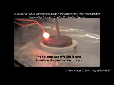Template Assisted Combutsion Synthesis