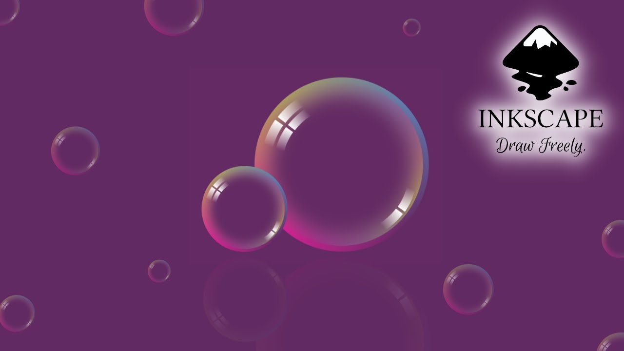 Bubbles Illustration in Inkscape | Vector Artwork | Inkscape Tutorial