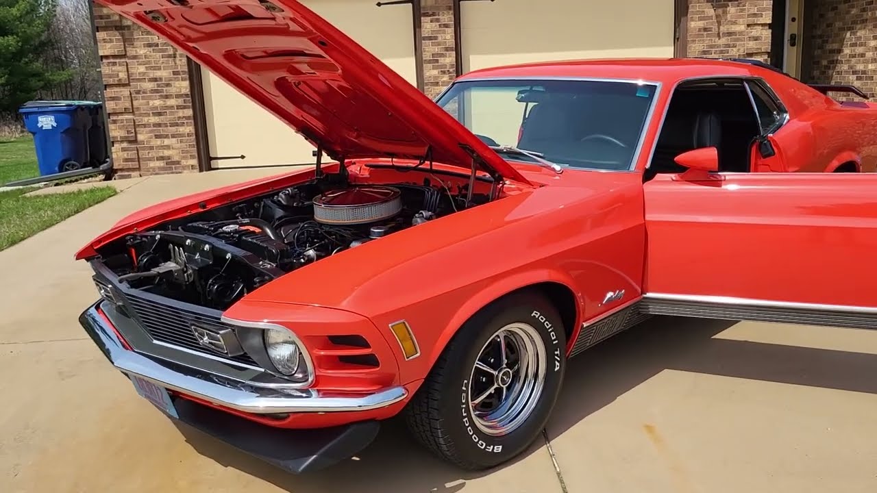SOLD! 1970 Ford Mustang Mach 1 Cobra Jet - Fully Restored - Calypso Coral!