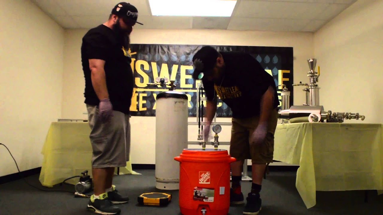 Sweet Leaf Extractors - Filling Your Solvent Tank