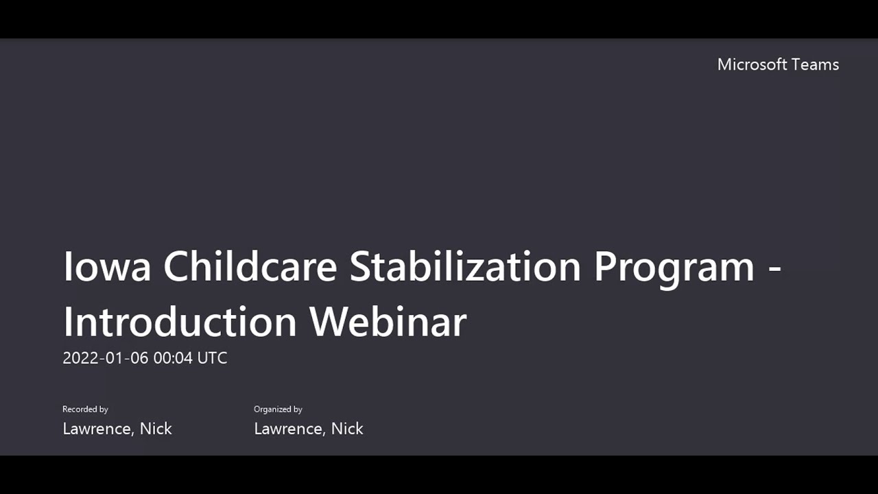 Stabilization Grant Informational Webinar - January 5, 2022