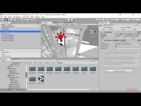 Learn Building an FPS Game with Unity and UFPS Adding a Simple Turret Enemy | packtpub com ...