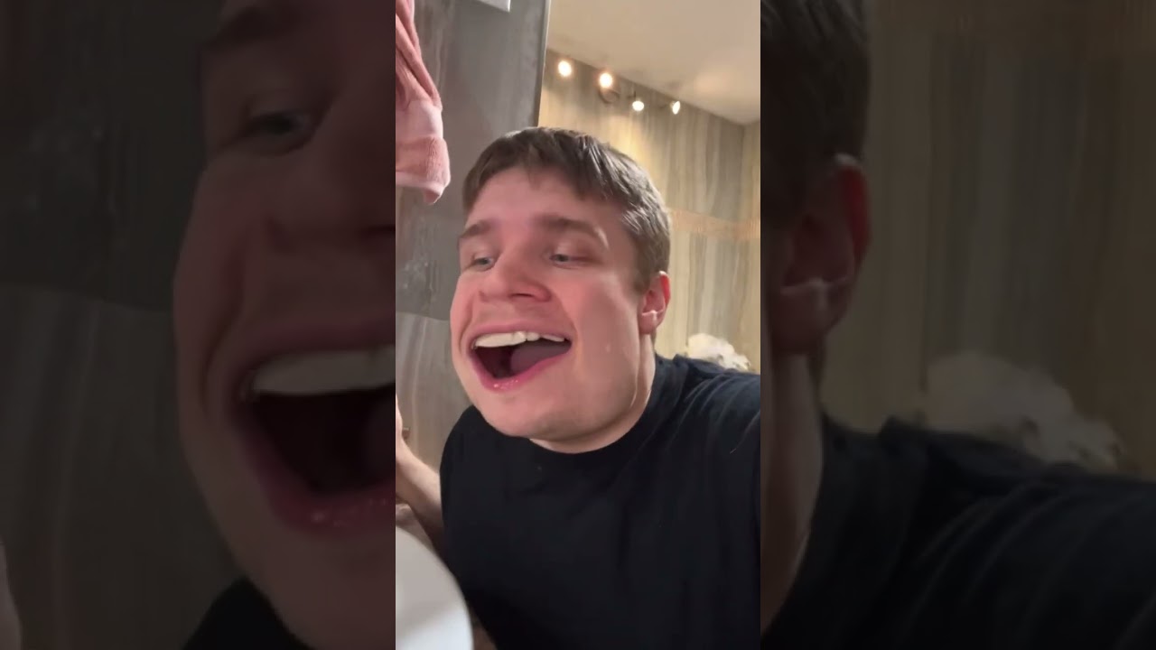 Little Boy Was Brushing His Teeth But Not With Toothpaste #shorts