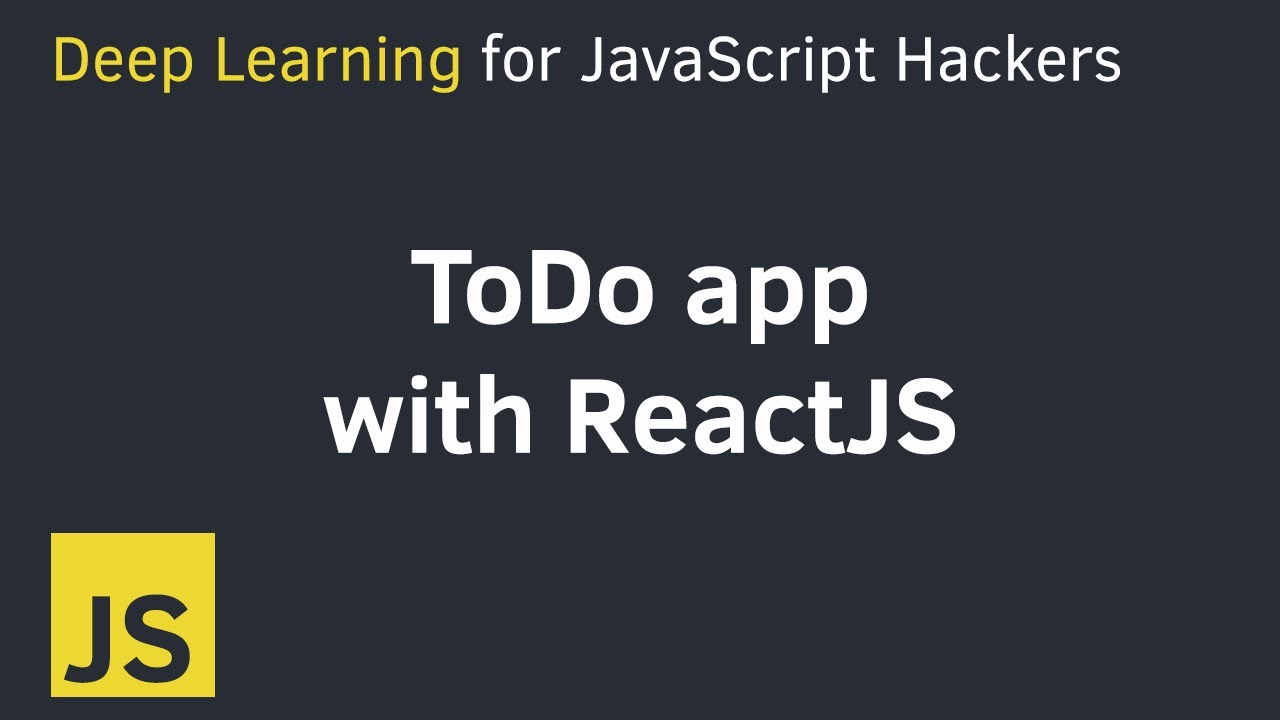 Build a simple ToDo app in ReactJS (using Hooks)