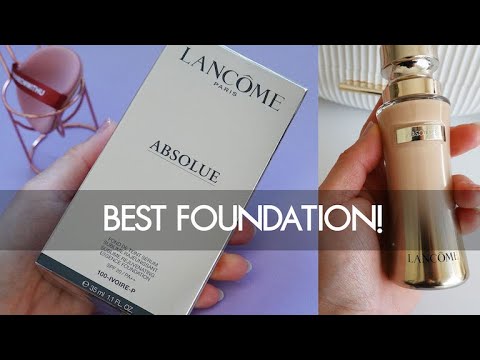 LANCOME Absolue foundation review unboxing
