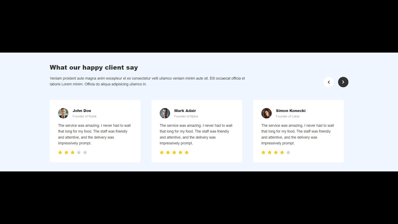 Tailwind CSS Testimonials