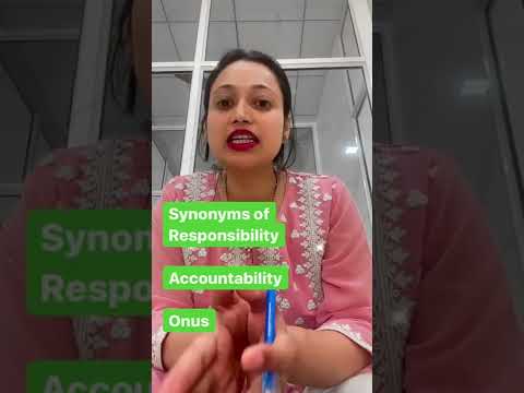 Synonyms of Responsibility