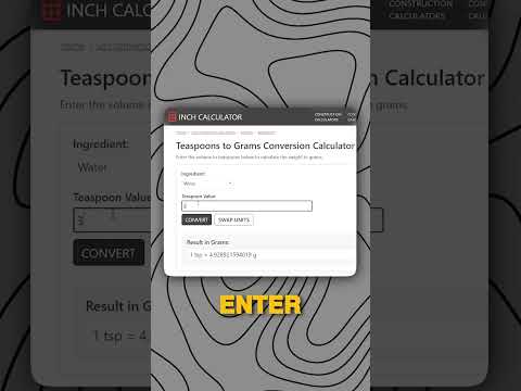 Need to convert teaspoons to grams for your recipe? 🍴