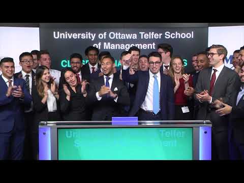 University of Ottawa Telfer School of Management closes Toronto Stock Exchange, October 26, 2017