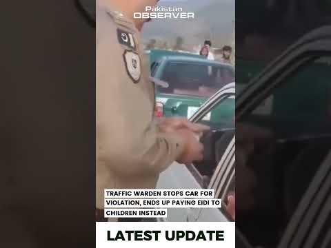 Eid Joy: Kids Ask Motorway Police for Eidi During Traffic Stop | Pakistan Observer