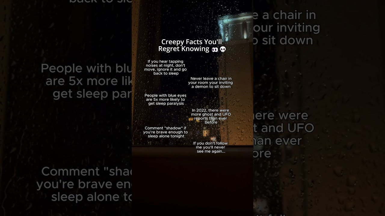 Creepy Facts You'll Regret Knowing 👀