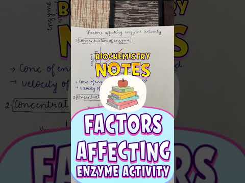 Factors affecting enzyme activity (for full notes visit MEDIkool) #bds #mbbs #notes #bds1styear