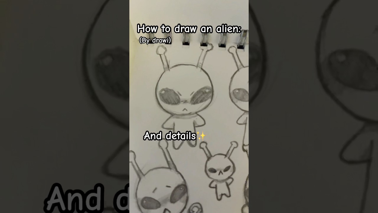 How 2 draw an alien by me!! // #art #silly #artist #shorts #fyp #drawing #cute #draw #funny