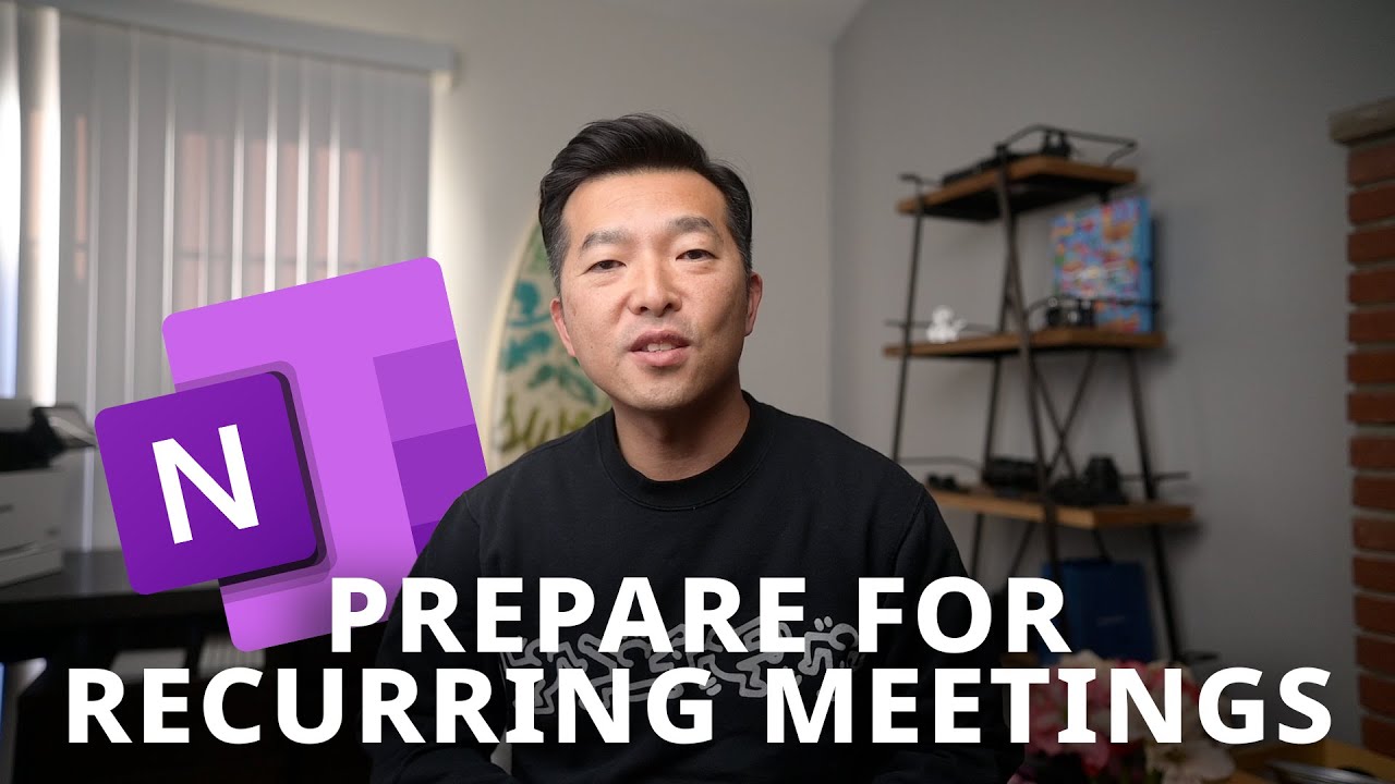 MS OneNote setup for recurring meetings