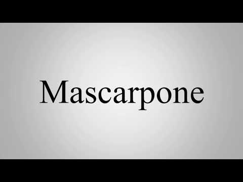 Learn How To Pronounce Mascarpone