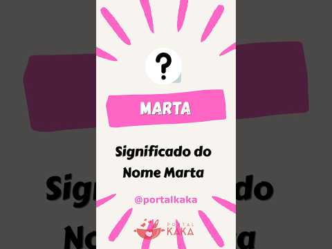 SIGNIFICADO do nome MARTA #shorts #marta