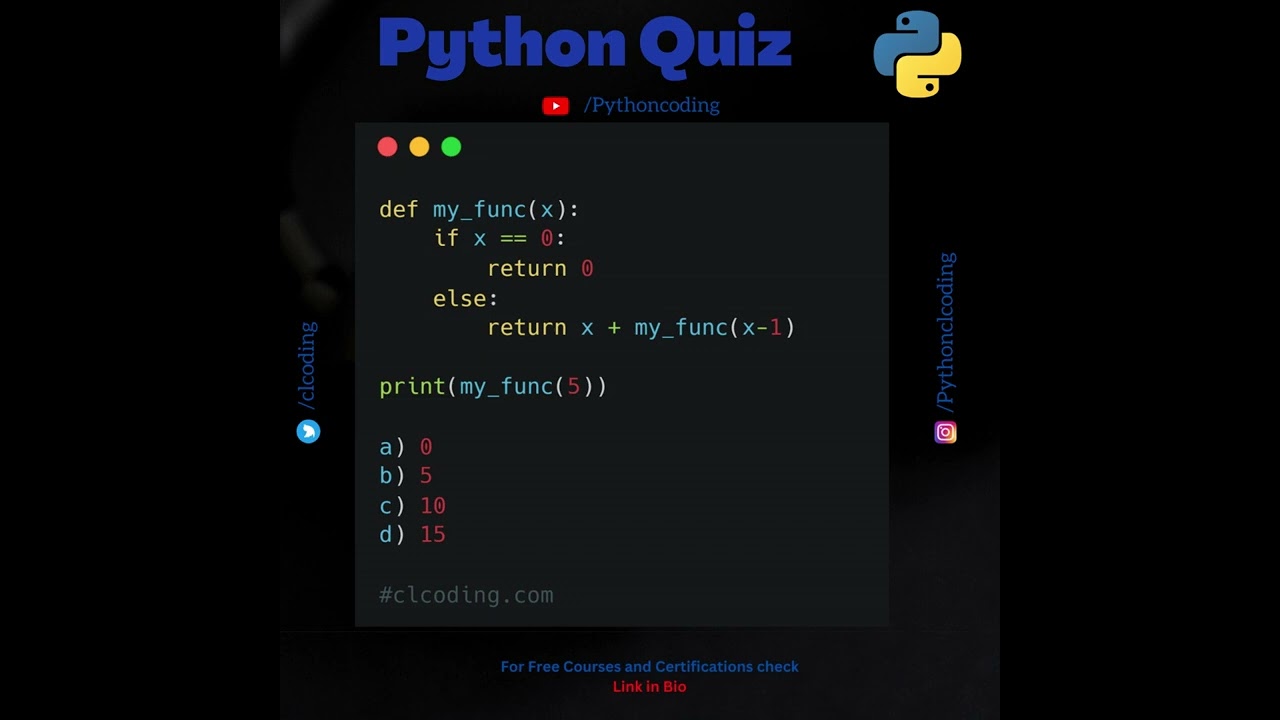 Python Quiz | Day 75 | What is the output of following Python code ?