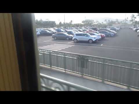 Kahului Airport Rental Car Tram Ride from Arrivals to Rental Car Center
