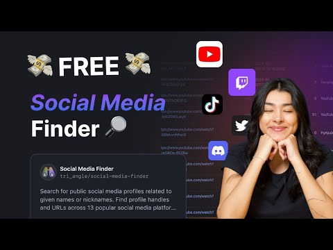 FREE Social Media Finder API - Scrape TikTok, YouTube, Twitter, and Twitch Accounts