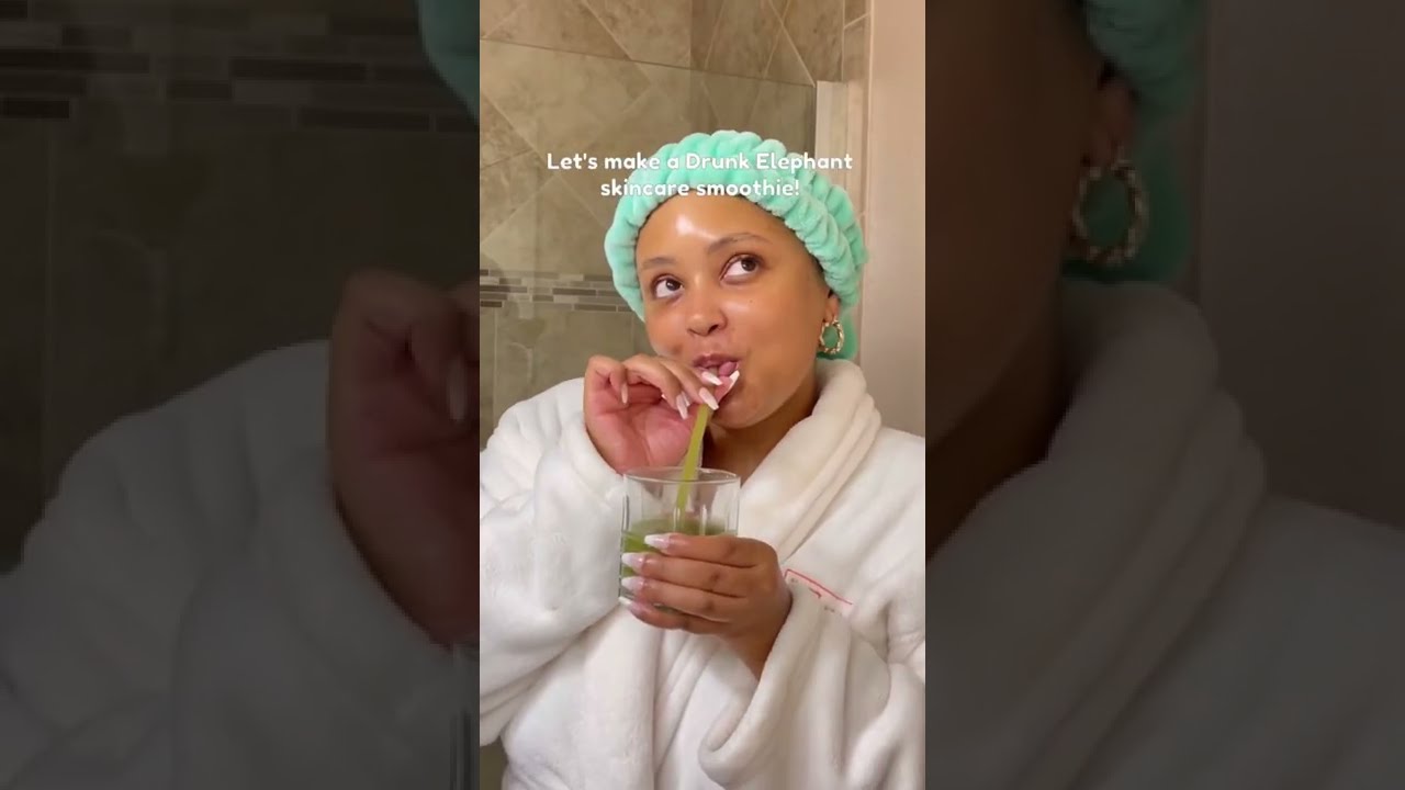How to Make a Drunk Elephant Skincare Smoothie! #drunkelephant