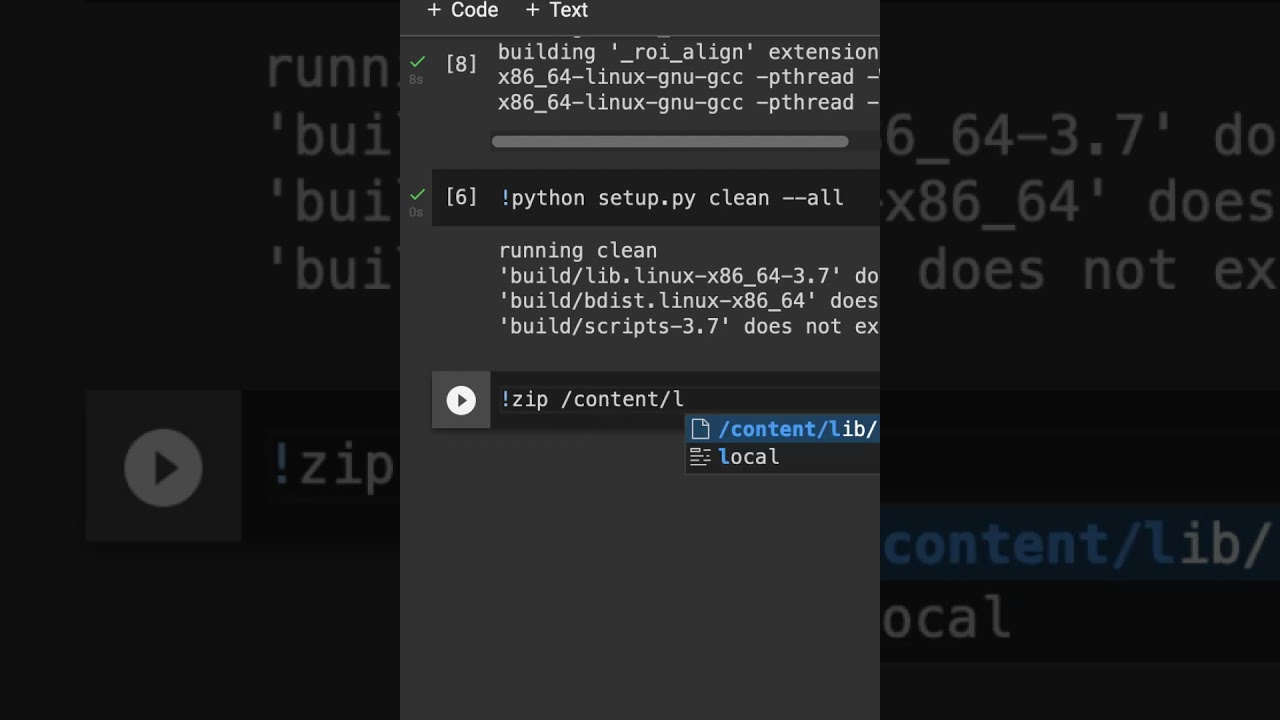 Download folder from google-colab
