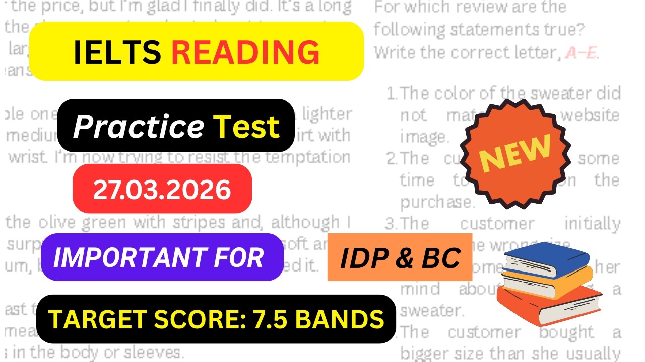IELTS reading practice test 2026 with answers general training