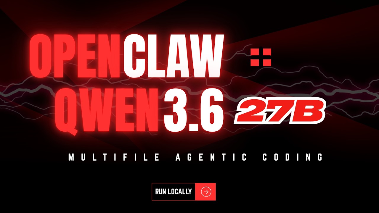 Qwen3.6-27B + OpenClaw: Multifile Agentic Coding at Scale Locally