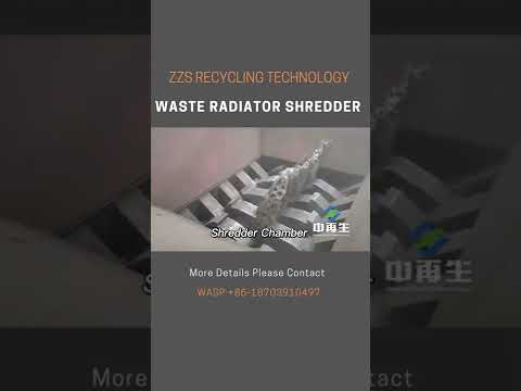 ZZS Waste Radiator Shredder|AC Radiator Shredding Machine|Scrap Copper Recycling