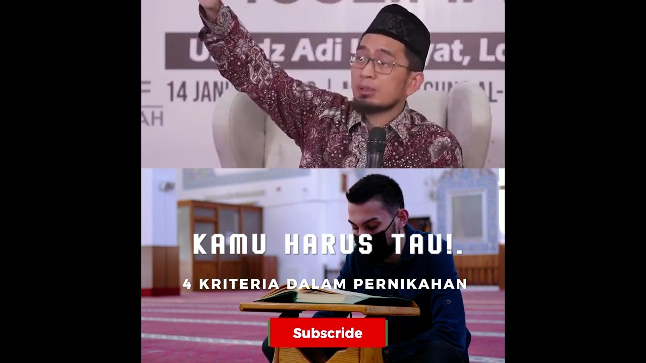 4 Criteria for Choosing the Right Life Partner || Ustadz Adi Hidayat Lc MA