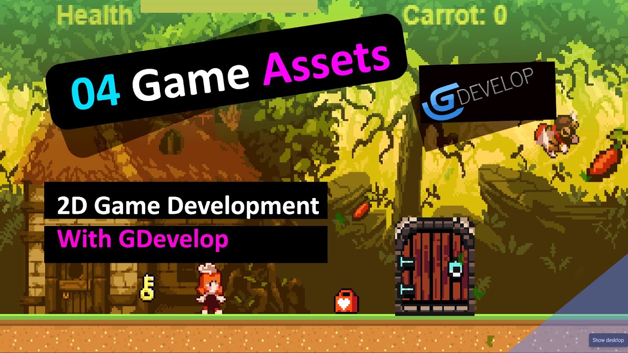 GDevelop Tutorials 04 Create a 2d Game - Getting Game Assets