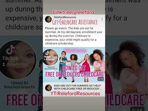 CHILDCARE ASSISTANCE| GET FREE OR REDUCED CHILDCARE