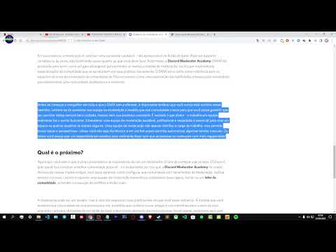 Discord Moderator Academy - Lendo para exame parte 1